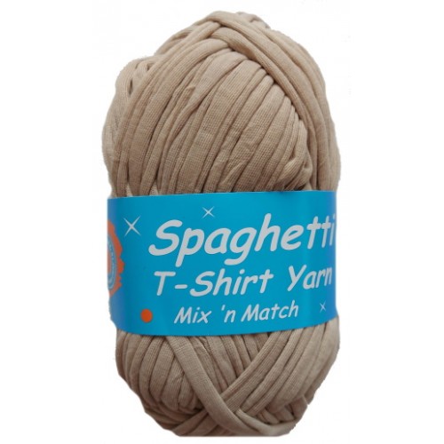 Beige Spaghetti T-Shirt Yarn by Blue Label